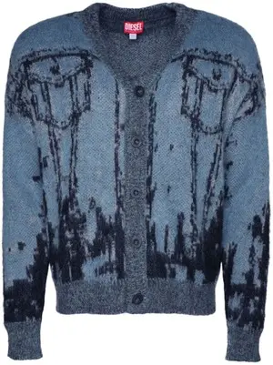 DIESEL® K-petalo Intarsia Cardigan