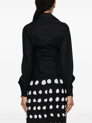 VIVIENNE WESTWOOD Drunken Cotton Shirt - Black