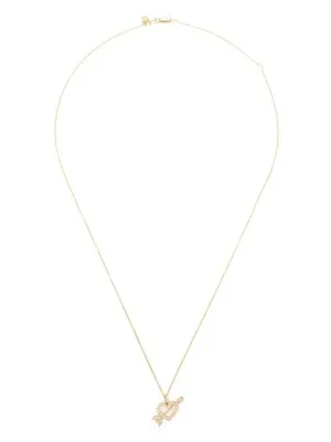 SYDNEY EVAN 14kt Yellow Diamond Heart Pendant Necklace