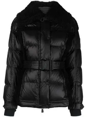 Women's Black Belted Ski Jackets
