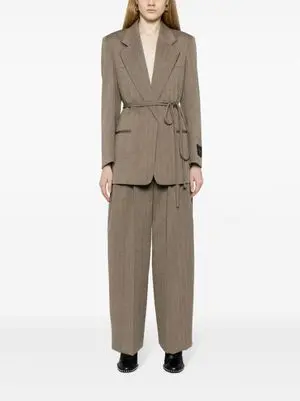 Alexander Wang Herringbone Wrap Wool Blazer