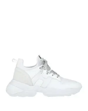 Hogan Leather And Textile Low-top Sneakers - White