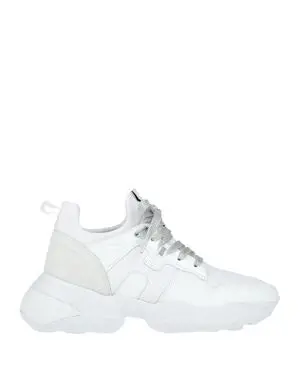 Hogan Leather And Textile Low-top Sneakers - White