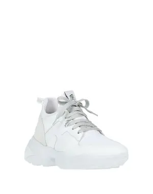 Hogan Leather And Textile Low-top Sneakers - White