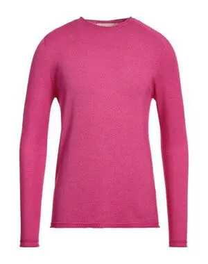 120% Lino Cashmere Crewneck Sweater Pink