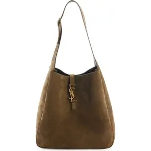 Saint Laurent Le 5 À 7 Suede Hobo Bag - New Barley