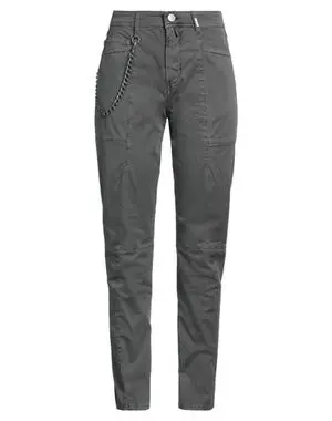 High Tapered Gabardine Pants Grey