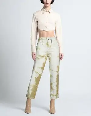 High Tapered Two-tone Jeans