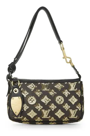 LOUIS VUITTON Monogram Eclipse Pochette Accessoires - Brown