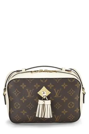 LOUIS VUITTON Cream Monogram Canvas Saintonge Cream