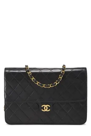 Chanel Quilted Lambskin Ex Flap - Black