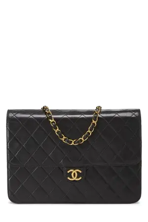 CHANEL Chanel Quilted Lambskin Ex Flap Medium Shoulder Bag