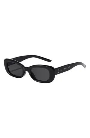 FIFTH & NINTH Anya Rectangle Sunglasses - Black