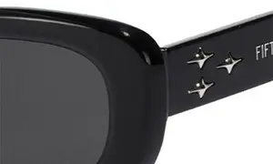 FIFTH & NINTH Anya Rectangle Sunglasses - Black