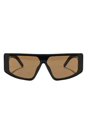 FIFTH & NINTH Tatum Square Frame Sunglasses - Brown/black