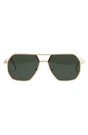 FIFTH & NINTH Nola Aviator Sunglasses - Green/gold