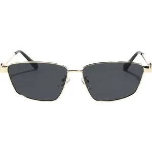 FIFTH & NINTH Cleo Geometric Sunglasses - Black/ Gold