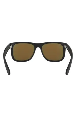 Ray-ban 51mm Square Sunglasses - Black/brown Mirror