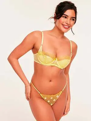 Victoria's Secret Adore Me Bettie Balconette Bra Yellow
