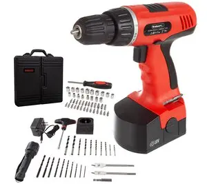 STALWART 18v Cordless Drill Set 78-piece Tool Set - One-color
