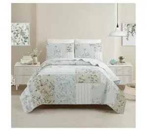 MODERN HEIRLOOM Claire 3-piece Full/queen Quilt Set - One-color