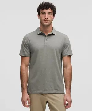 Lululemon Evolution Short-Sleeve Polo Shirt Heathered Grey Sage