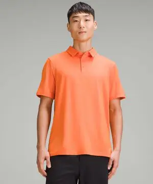 Lululemon Evolution Short-Sleeve Polo Shirt Orange Flash