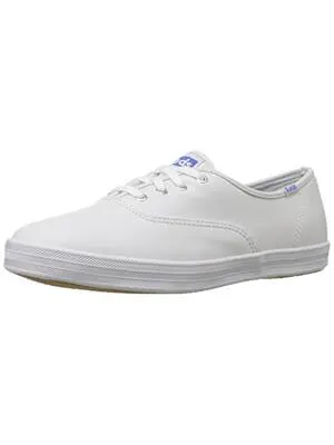 Keds® Champion Womens Leather Low Top Sneakers - White