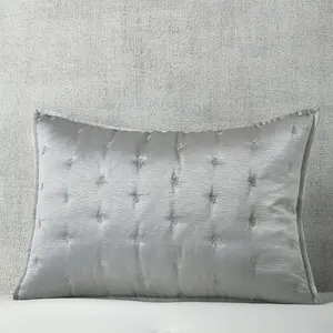 HUDSON PARK COLLECTION Nouveau Quilted King Sham - Exclusive Charcoal