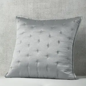 HUDSON PARK COLLECTION Nouveau Quilted Euro Sham Exclusive - Charcoal