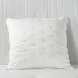 HUDSON PARK COLLECTION Nouveau Quilted Euro Sham Exclusive - Ivory