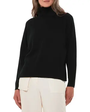 Whistles Cashmere Turtleneck Sweater - Black