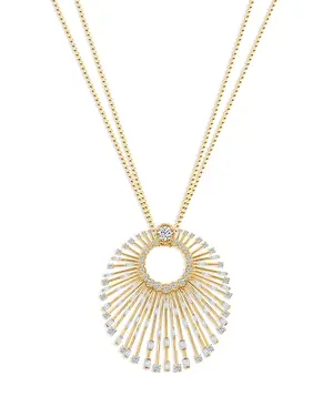 HARAKH Diamond Statement Pendant Necklace
