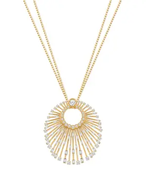 HARAKH Diamond Statement Pendant Necklace
