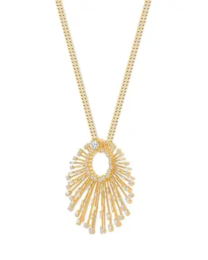 HARAKH Diamond Statement Pendant Necklace