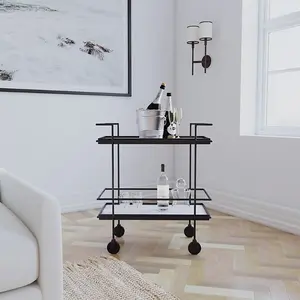 HOOKER FURNITURE Commerce & Market Bar Cart - Black