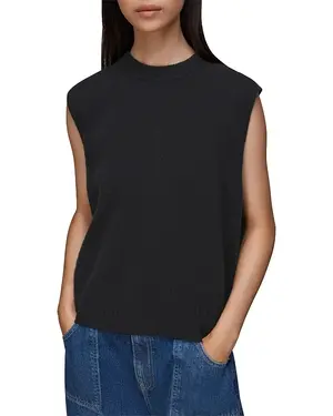 Whistles Knitted Tank Top - Navy