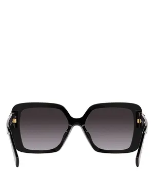 Miu Miu 56mm Square Sunglasses - Black/gray Gradient