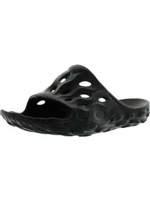 Merrell Hydro Slide Womens Water Sandals Cut Out Pool Slides - Black