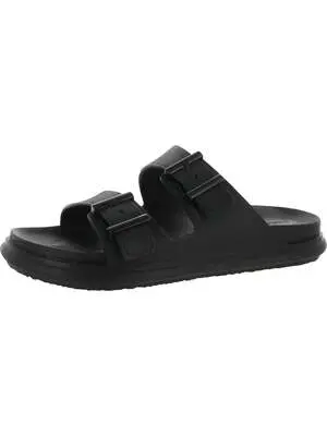 Vince Jady Womens Buckles Slip On Slide Sandals - Black