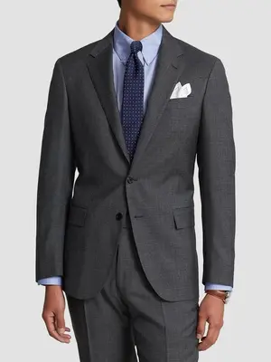Polo Ralph Lauren Sharkskin Wool Single-breasted Suit