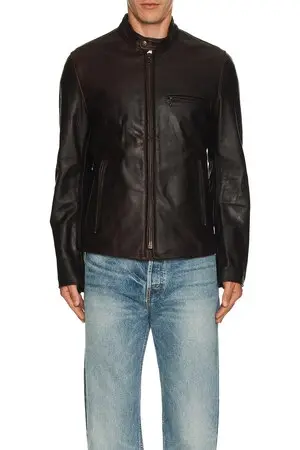 SCHOTT Cafe Racer Jacket - Brandy