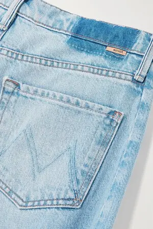 MOTHER Net Sustain The Half Pipe Ankle Cropped Jeans - Blue