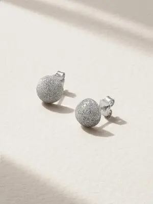 Carolina Bucci 18-karat Stud Earrings - Silver