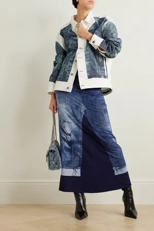 JEAN PAUL GAULTIER Trompe L'oeil Printed Denim Jacket