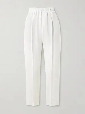 Brunello Cucinelli White Tapered Trousers