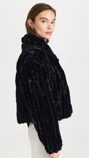 Blanknyc Faux Fur Jacket - Night Life