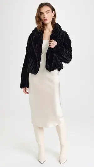 Blanknyc Faux Fur Jacket - Night Life