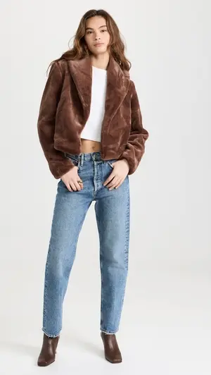 Blanknyc Faux Fur Martini Jacket