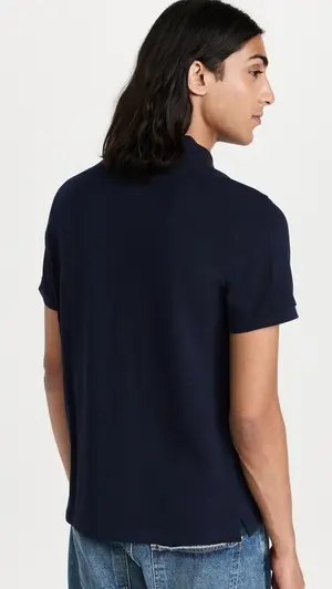 AMI Paris De Coeur Polo Shirt - Night Blue.430